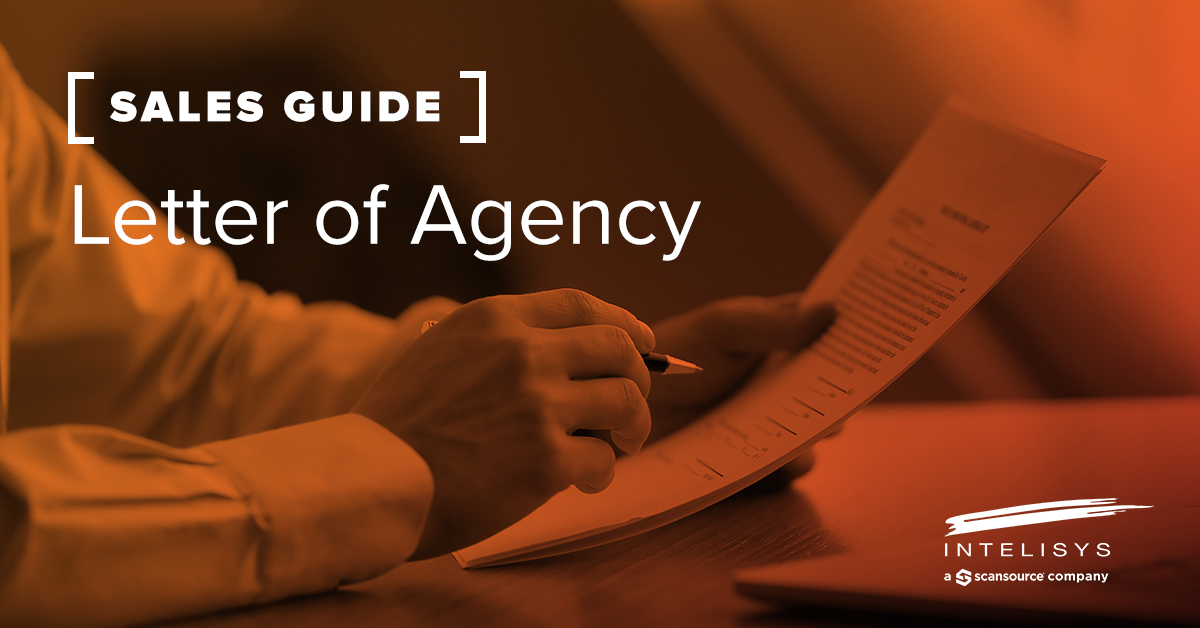 Sales Guide: Letter of Agency – Intelisys